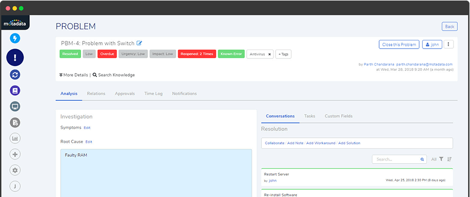 Problem Management ITIL Problem Management Software