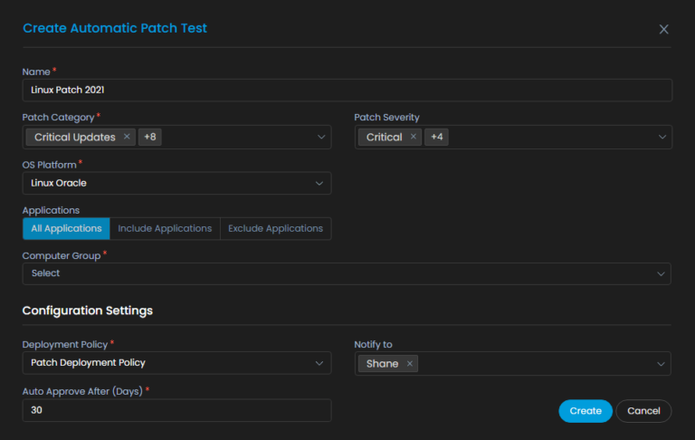 Linux Patch Management - Motadata
